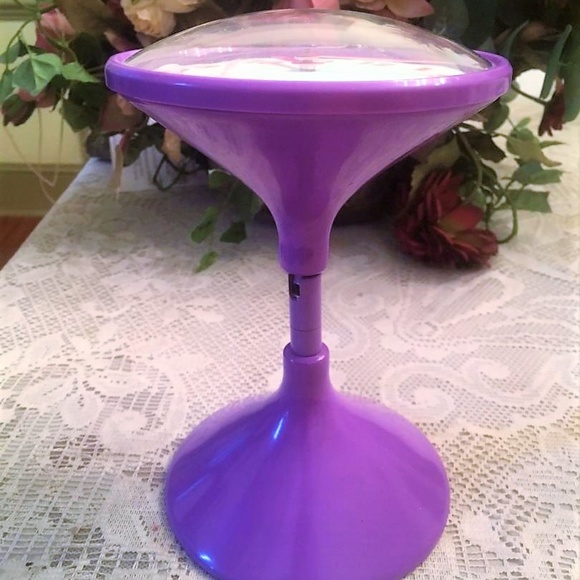 Accents | Vintage Retro Purple Pedestal Clock | Poshmark
